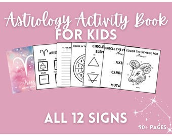 Printable Astrology Activity Bundle for Kids - Libra Edition | Coloring ...