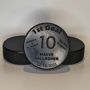 1st Goal Puck - Etsy