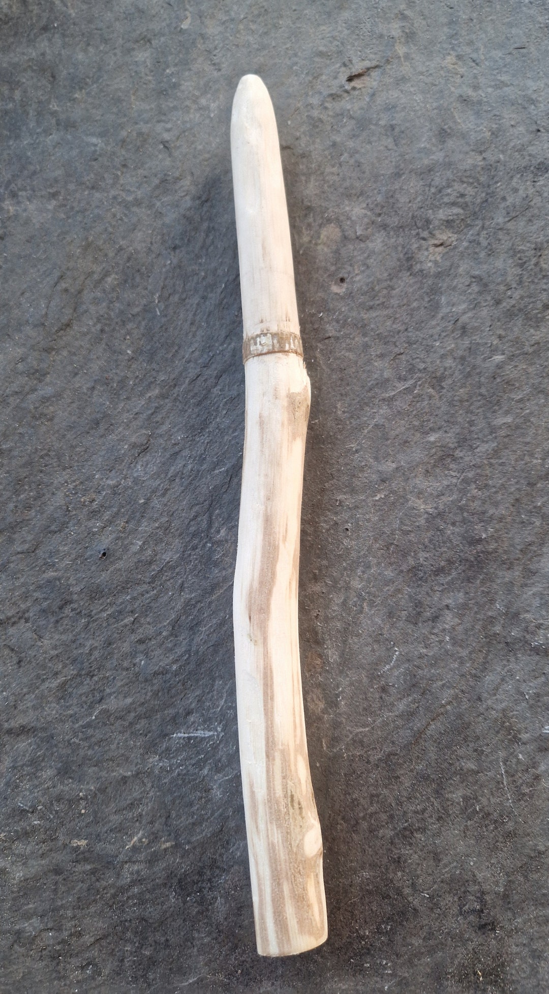 Smooth and Peeled Irish Hazel Wand With Bark Detail , Craft Supply ...