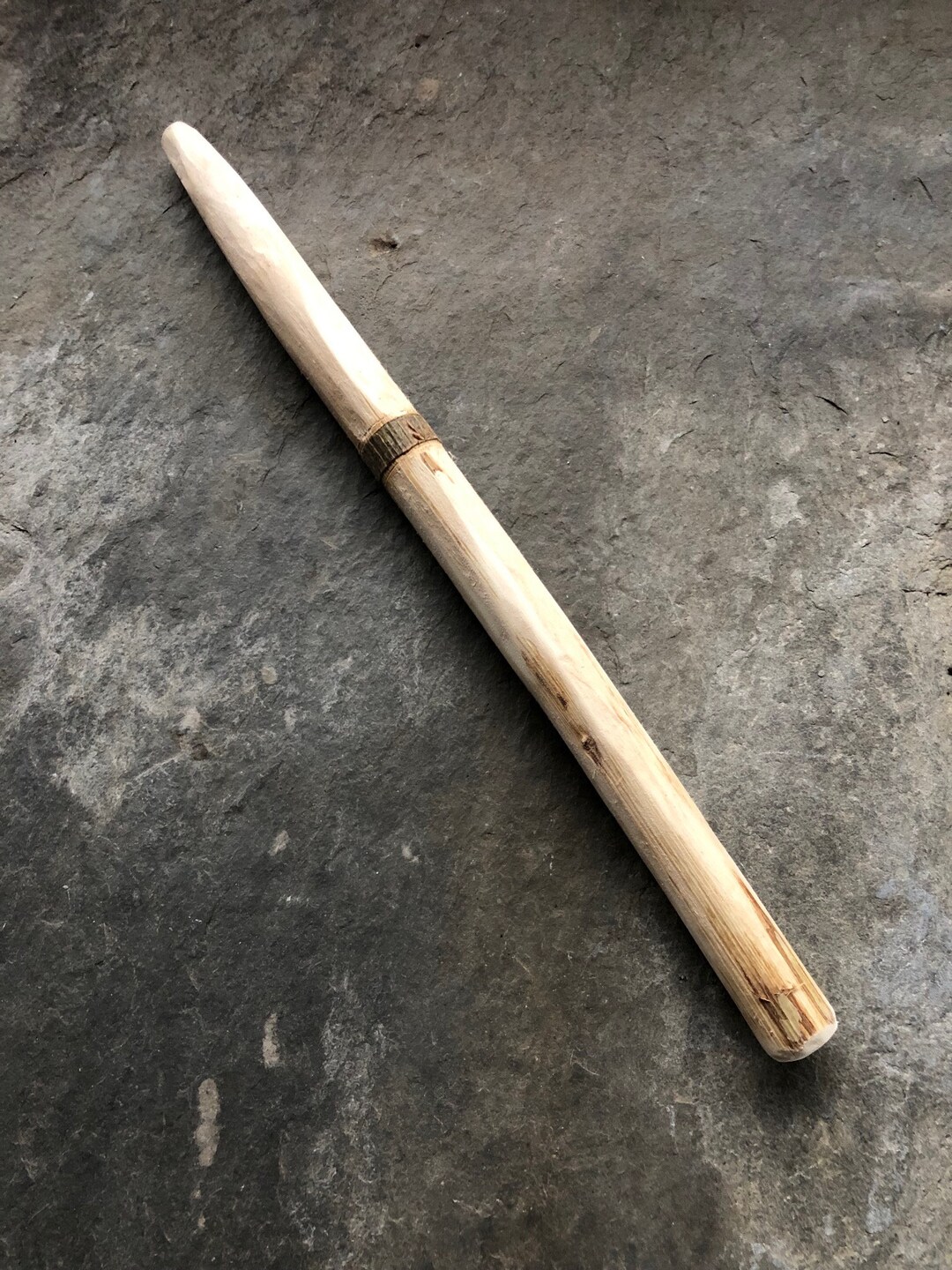 Smooth and Peeled Irish Hazel Wand With Bark Detail , Craft Supply ...