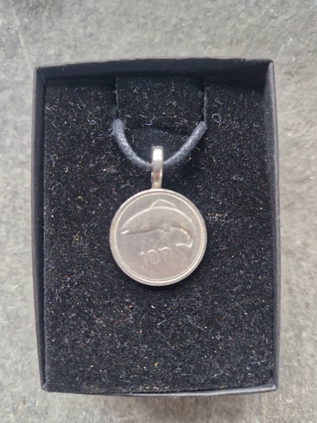 Irish 10p Fish Coin Necklace 1994 - Etsy Ireland
