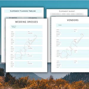 Elopement Planner Printable - Etsy