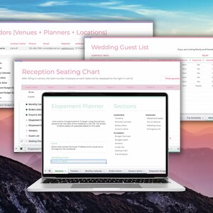 Elopement Planner Spreadsheet - Etsy