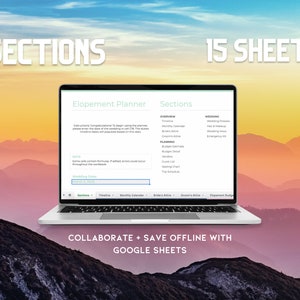 Elopement Planner Spreadsheet - Etsy