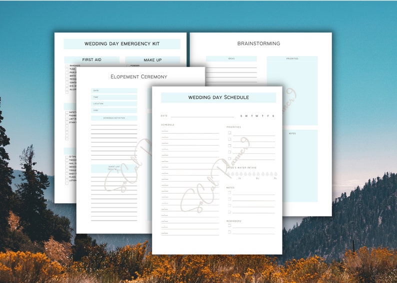 Elopement Planner Printable - Etsy
