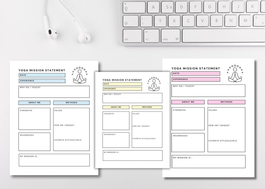 Yoga Teacher Mission Statement - Etsy