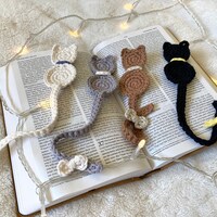 Crochet Cat Bookmark Pattern - Etsy