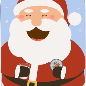 Digital Large Flisat Insert, Feed Santa Alphabet Cookies, Letter ...