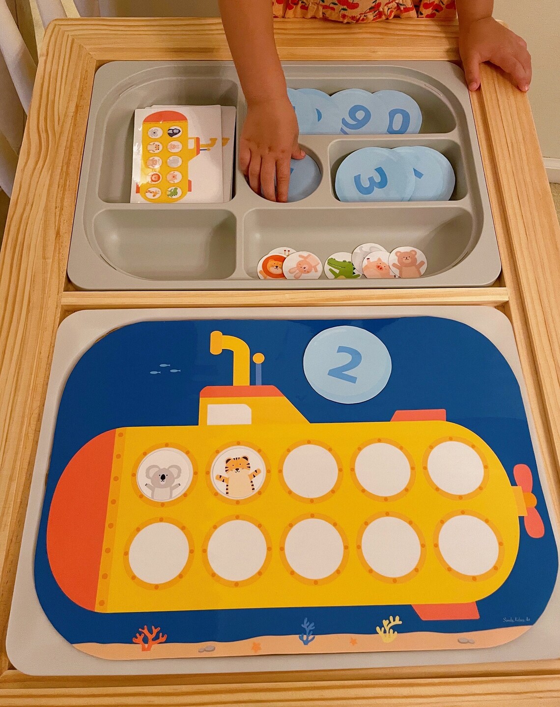 Digital Large Flisat Insert, Animal Submarine Counting and Pattern ...