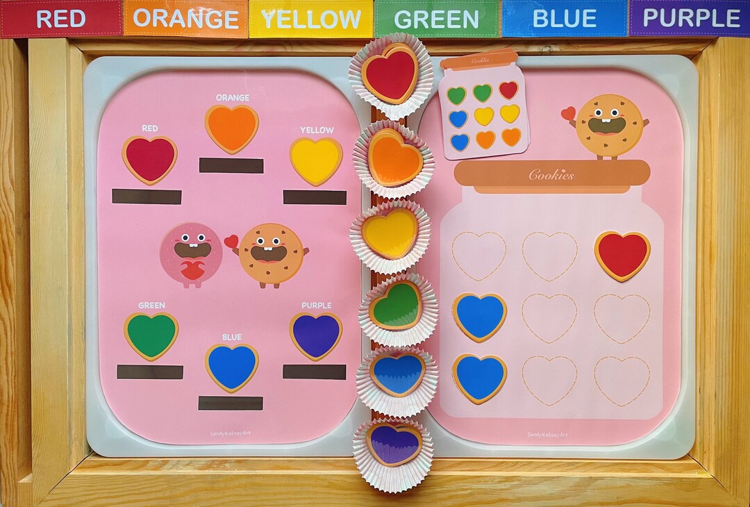Digital Large Flisat Insert, Feed Donut Monster, Color Matching (A3 ...