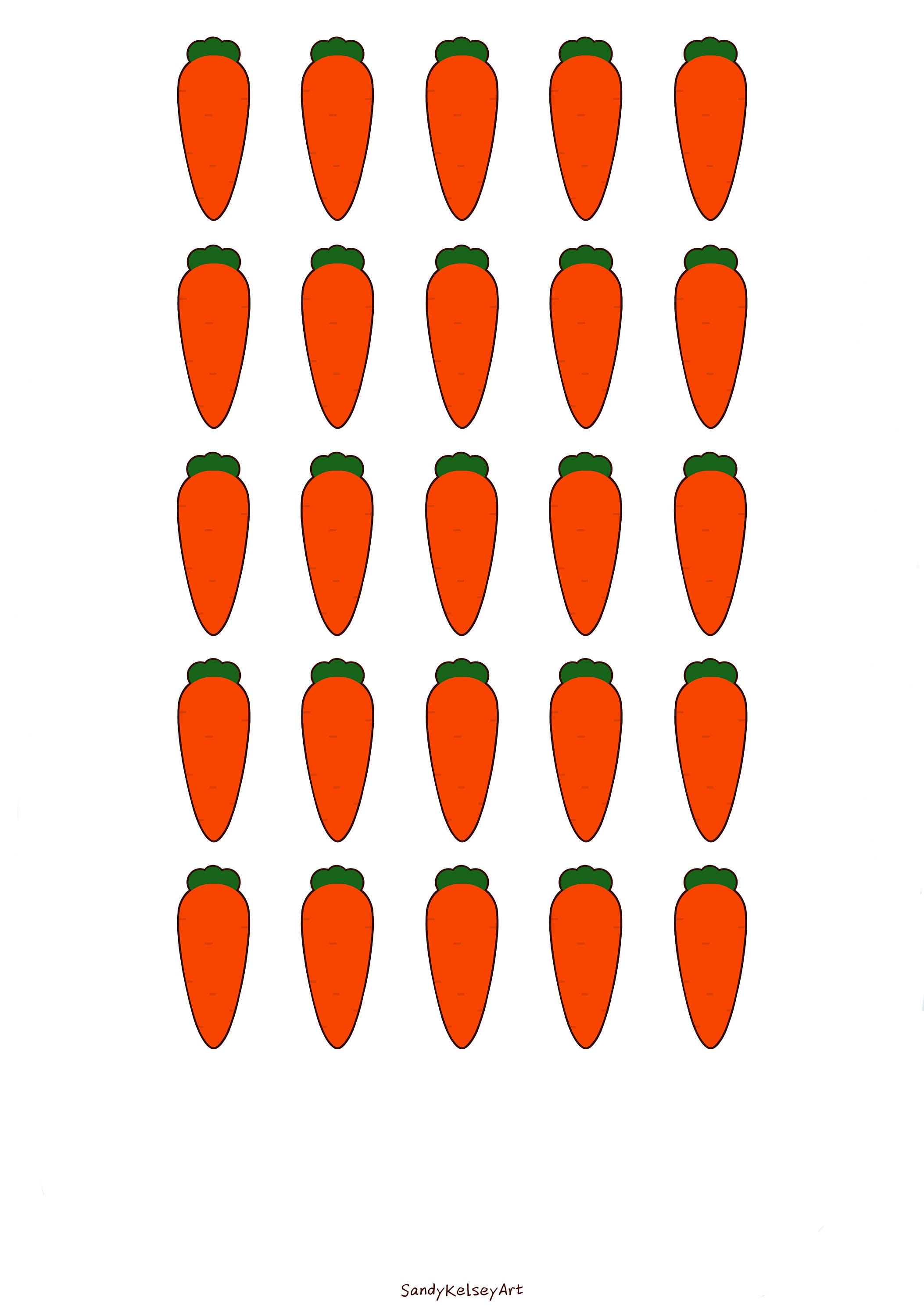 Digital Large Flisat Insert Feed the Bunny Counting - Etsy