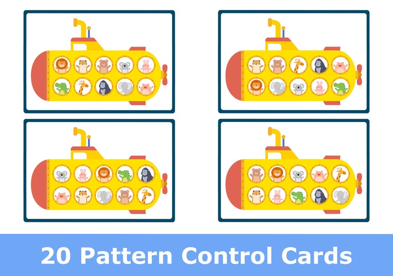 Digital Large Flisat Insert, Animal Submarine Counting and Pattern ...
