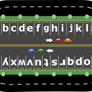 Digital Large Flisat Insert, Alphabet Car Parking Lot, Letter Matching ...