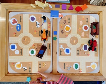 Digital Large Flisat Insert, Flower Color Matching, Preschool ...