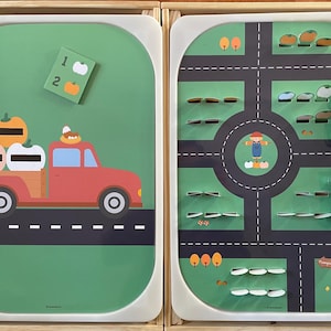 Digital Large Flisat Insert, Pumpkin Patch, Counting Activity, Color ...