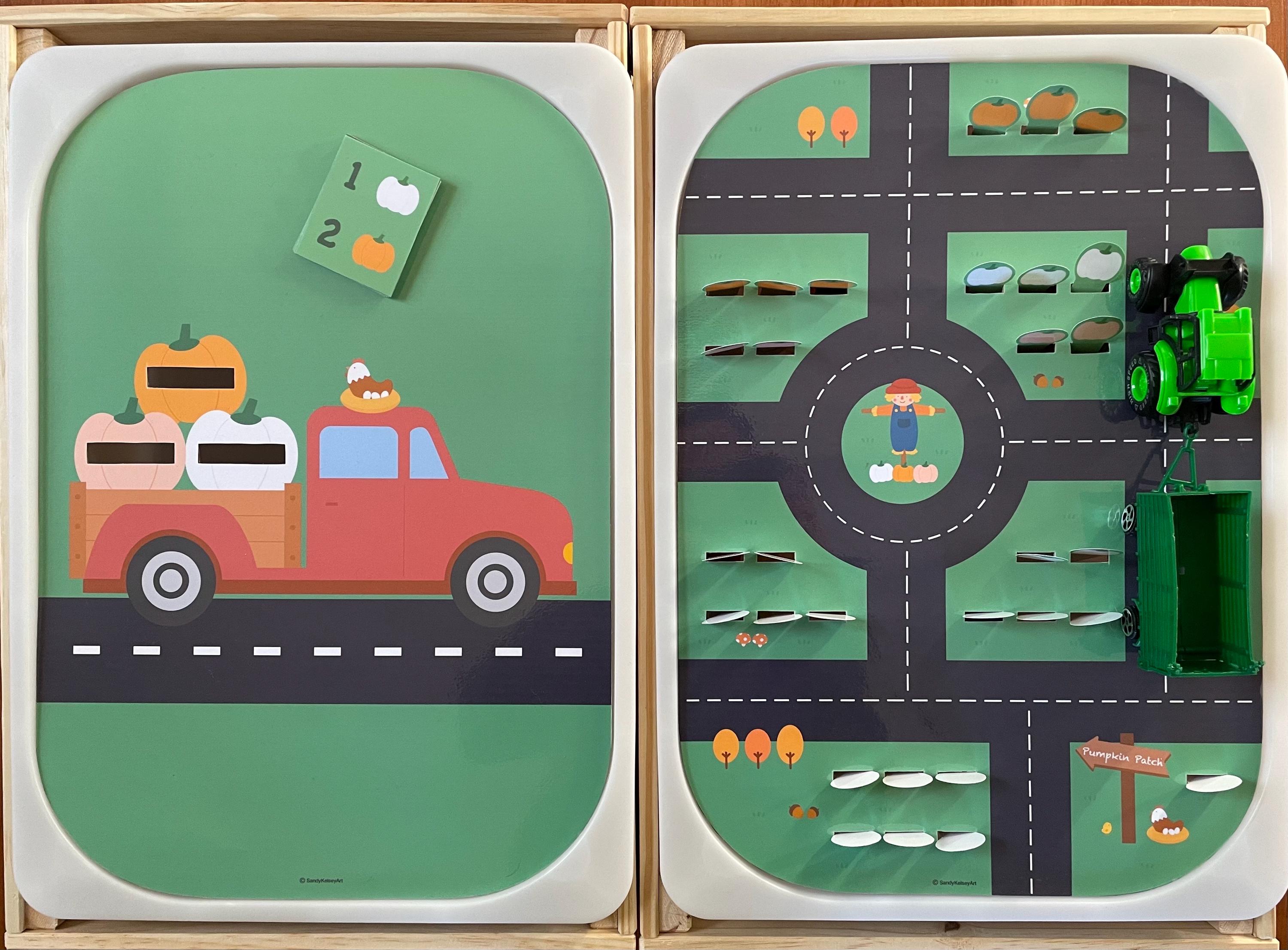 Digital Large Flisat Insert, Pumpkin Patch, Counting Activity, Color ...