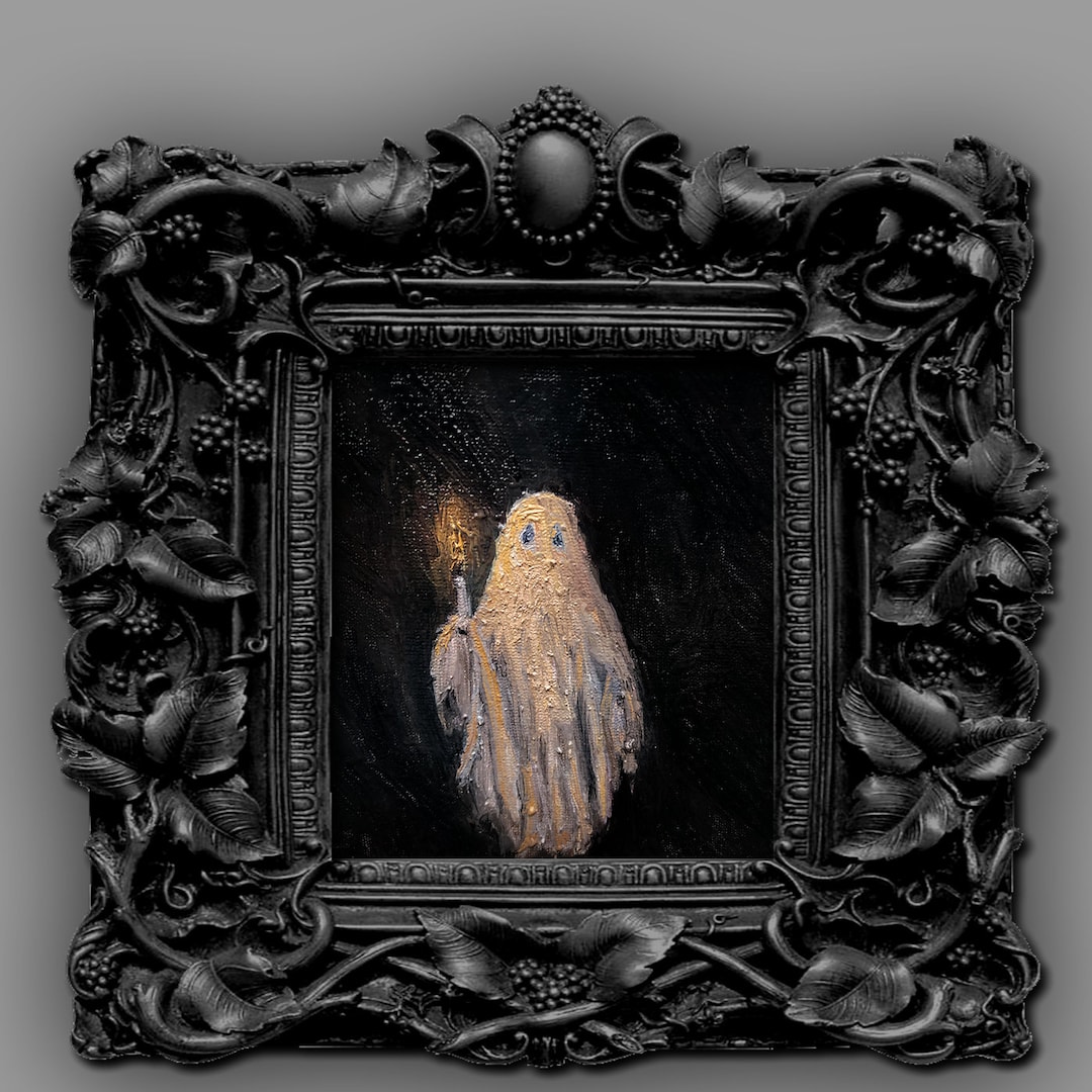 Ghost With Candle Digital Download Print . Dark Academia - Etsy