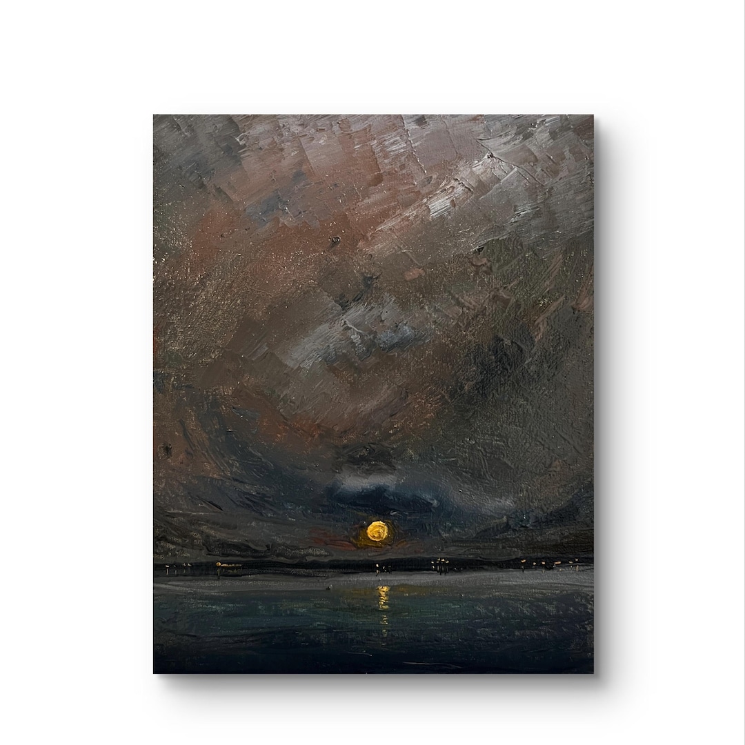 Promenade - Calming Landscape Original Oil Painting on Canvas. Peaceful ...