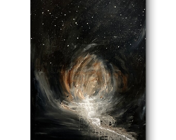 Eternity Abstract Original Oil Painting Landscape on Canvas | Gothic ...