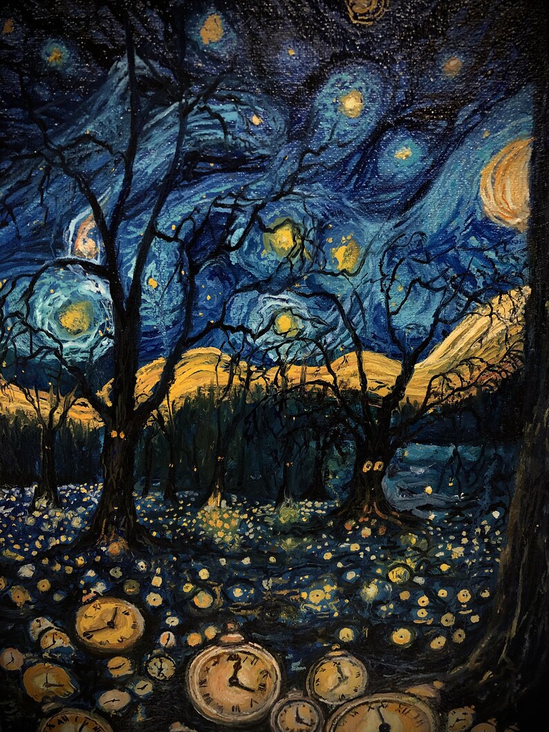 Vincent Van Gogh Landscape Original Oil Painting Impressionism - Etsy