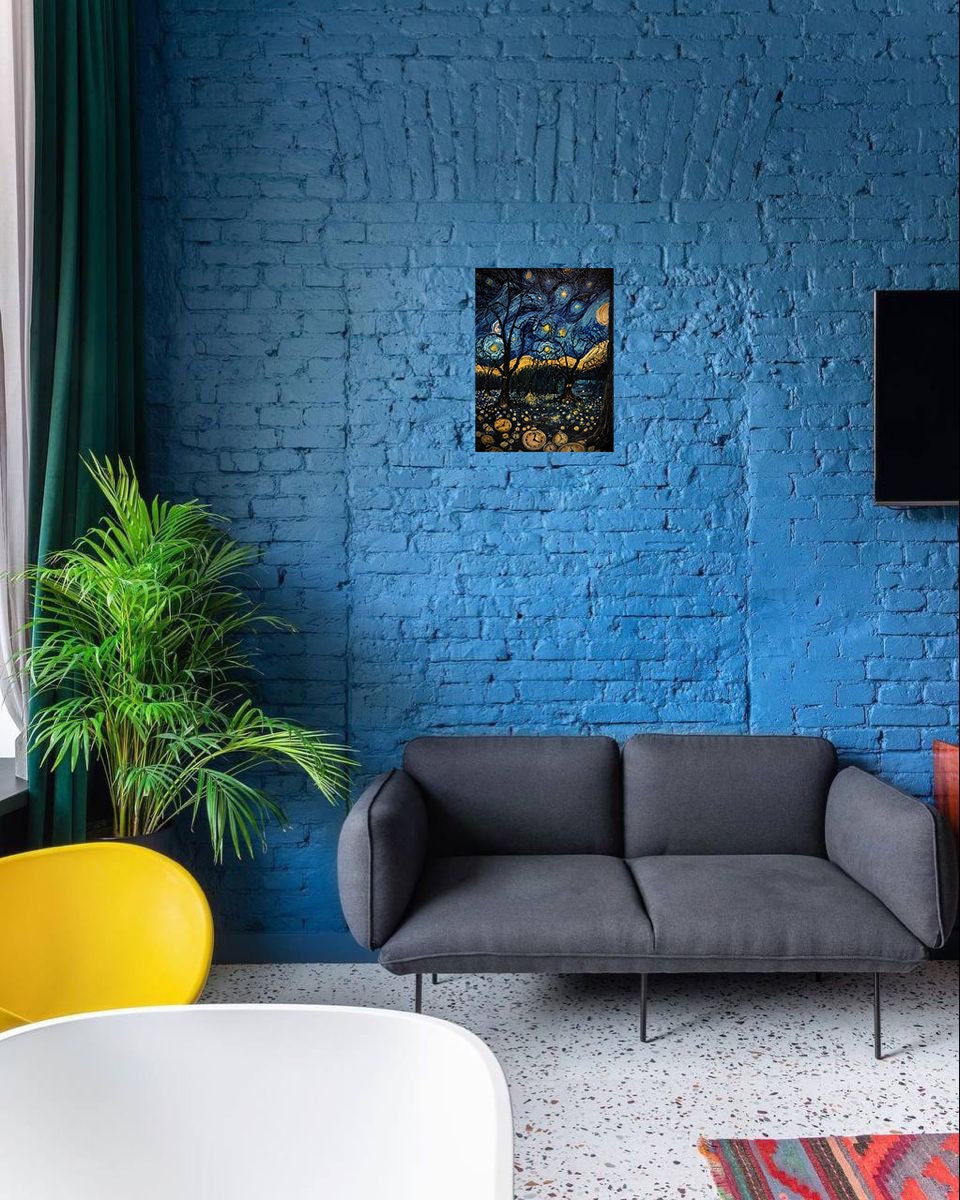 Vincent Van Gogh Landscape Original Oil Painting Impressionism - Etsy