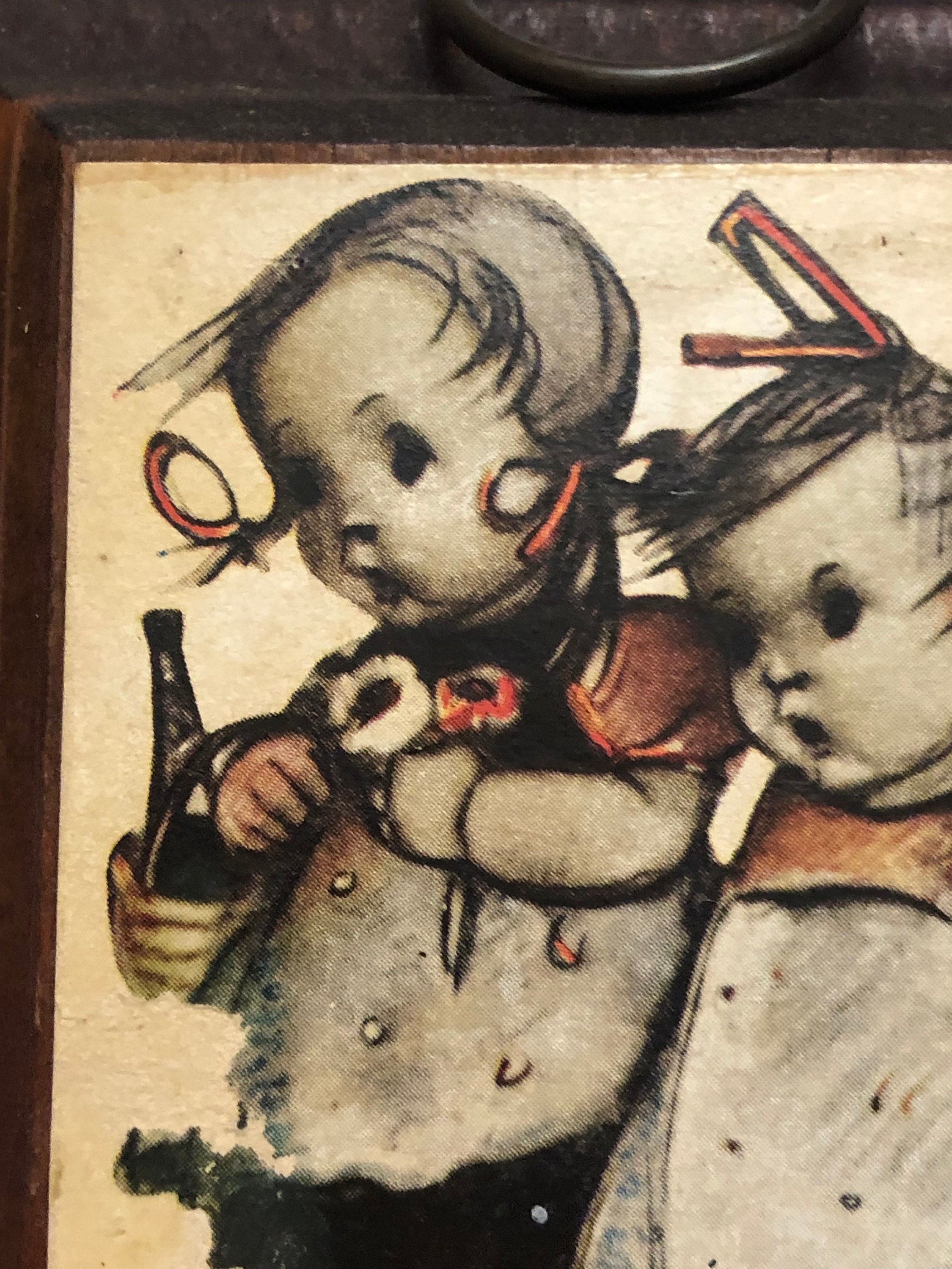 1970s Hummel Pictures Children With Umbrellas Boy Girl Wall - Etsy