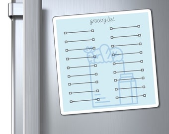 Magnetic Dry Erase Grocery List - Etsy