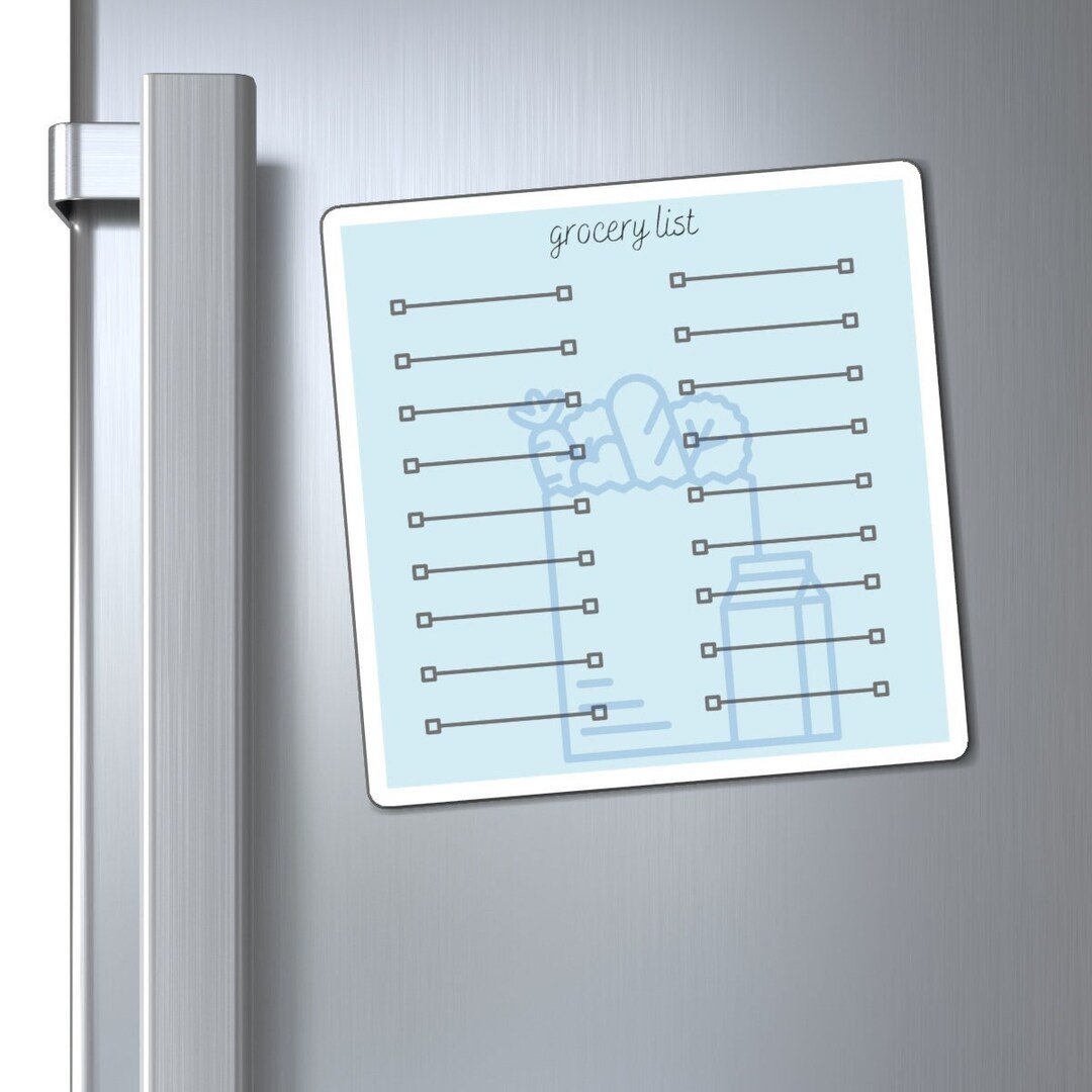 Dry-erase Magnetic Grocery List - Etsy