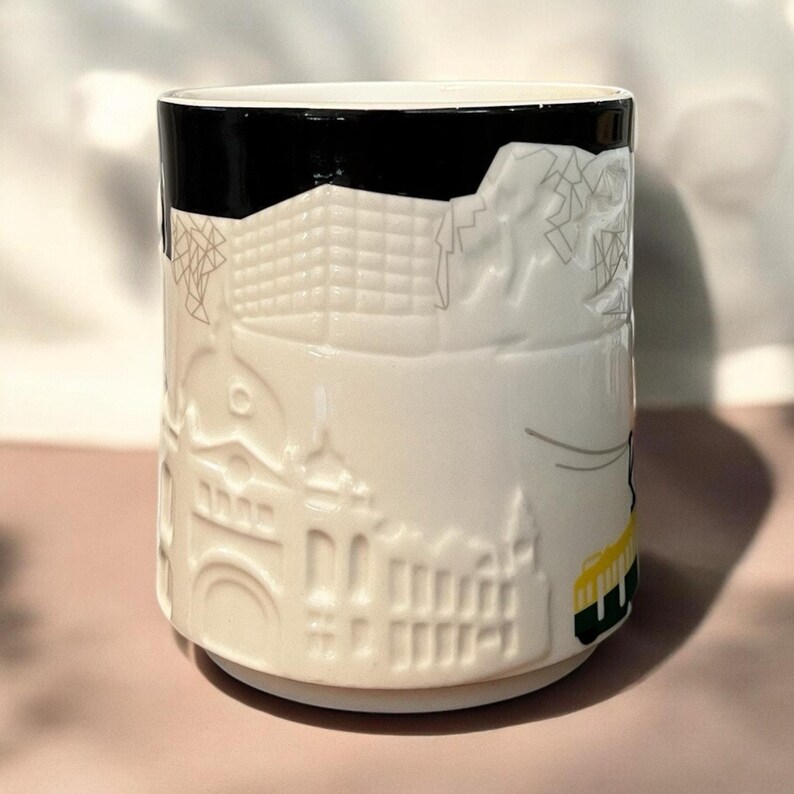 Starbucks MELBOURNE Australia City Skyline 3D Relief Coffee Mug Cup 16 ...