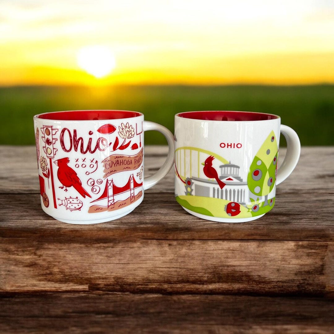 Starbucks Ohio Been There Series BTS and Ohio You Are Here YAH Coffee ...