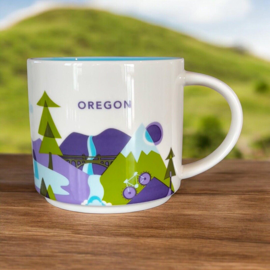 Starbucks Oregon YAH You Are Here Collection 14ozcoffee Mug Cup 2017 - Etsy