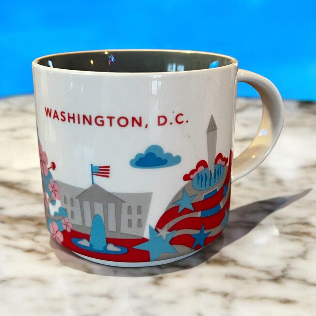 Starbucks Coffee Mug Washington DC you Are Here Cherry Blossom 2017 14 ...