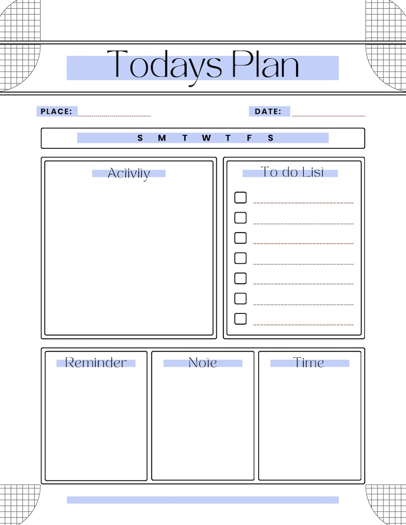 Day Plan Template, Printable Planner Download, Goodnotes Page, PDF - Etsy