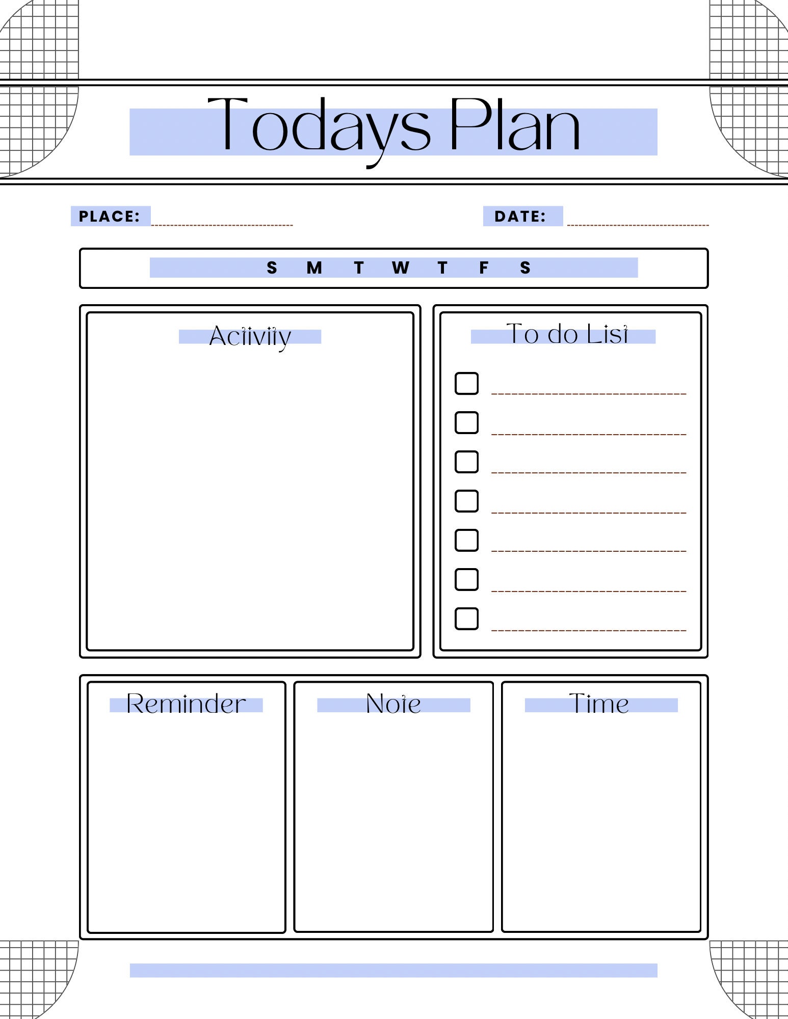 Day Plan Template, Printable Planner Download, Goodnotes Page, PDF - Etsy