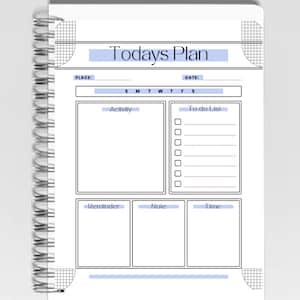 Day Plan Template, Printable Planner Download, Goodnotes Page, PDF - Etsy