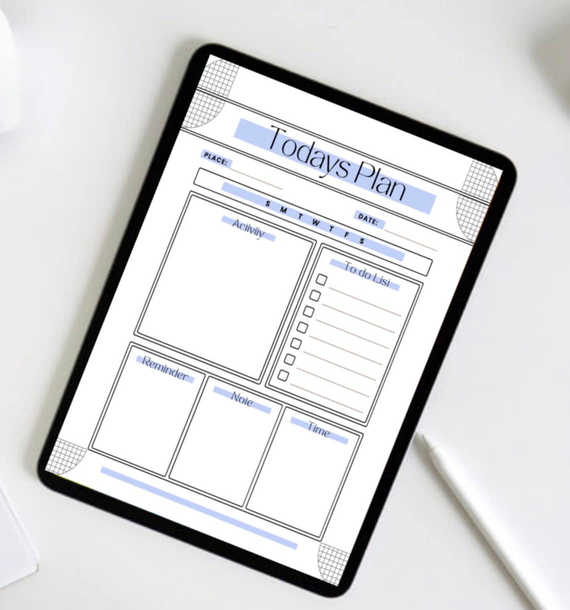 Day Plan Template, Printable Planner Download, Goodnotes Page, PDF - Etsy