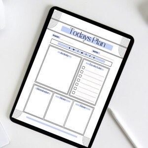 Day Plan Template, Printable Planner Download, Goodnotes Page, PDF - Etsy