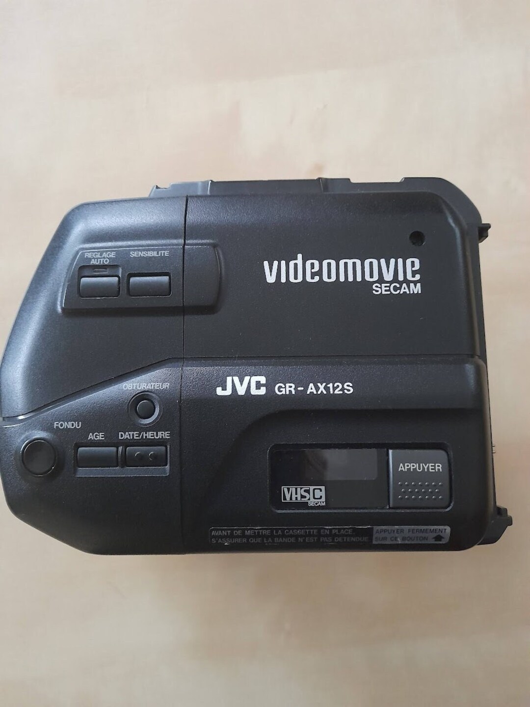 JVC Secam Videomovie Gr-ax12s Compact Vhs Camcorder in Its Carrying Bag ...