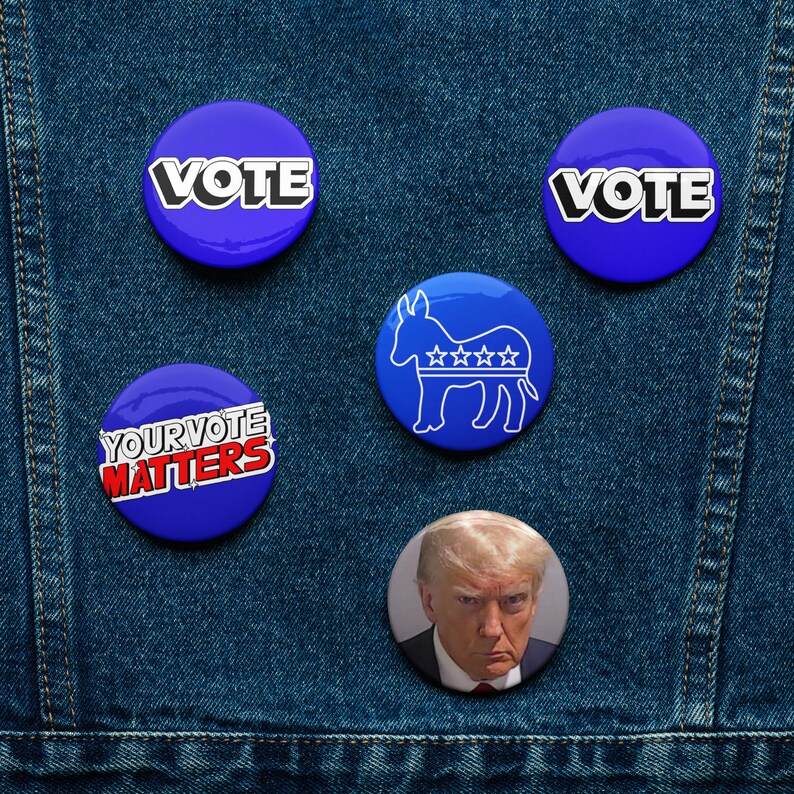 Your Vote Matters 2024 Election Set of Pin Buttons - Etsy