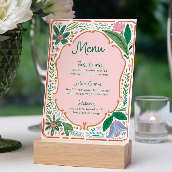 Menu Template - Etsy
