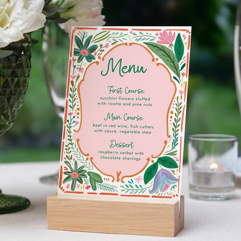 Menu Template - Etsy