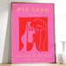 Picasso the Love Print, One Line Art, Picasso Poster, Minimalist Print ...