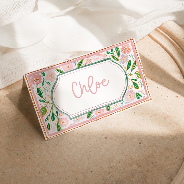 Floral Place Cards - Etsy