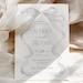 Bow Wedding Invitation, Hand Drawn Invitation, Editable Template ...