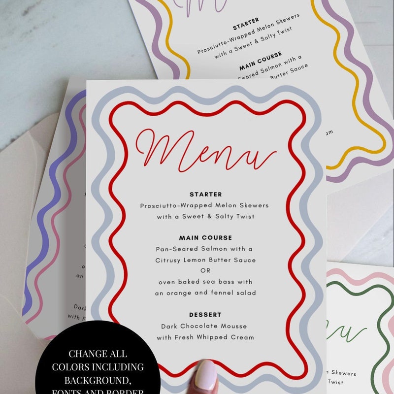 Menus - Etsy