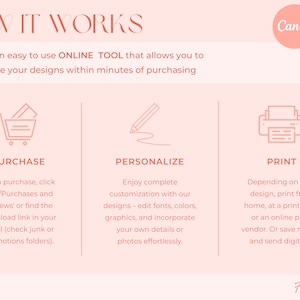 Pink Ribbon Bow Menu Template, Hand Drawn, Wedding/bridal Shower Menu ...