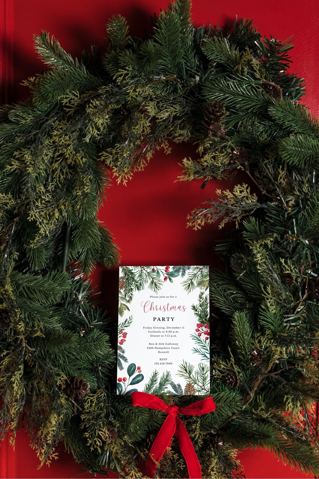 Christmas Party Invitation, Christmas Party Invite, Christmas Party ...