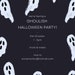 Editable Spooky Halloween Birthday Ghost Birthday Invitation Halloween ...