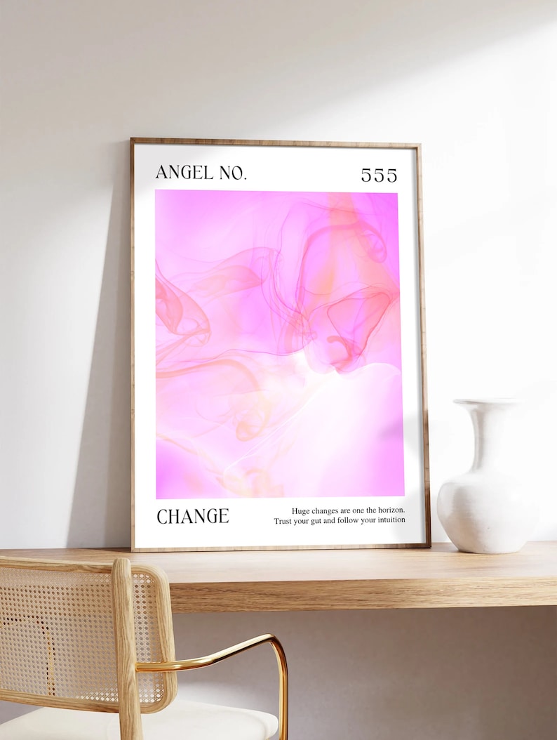 Angel Numbers Print Set Aura Poster Printable Set Gradient - Etsy Australia