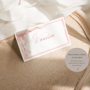 EDITABLE Pink Bow Baby Shower Welcome Sign, Baby Shower Blush Pink ...